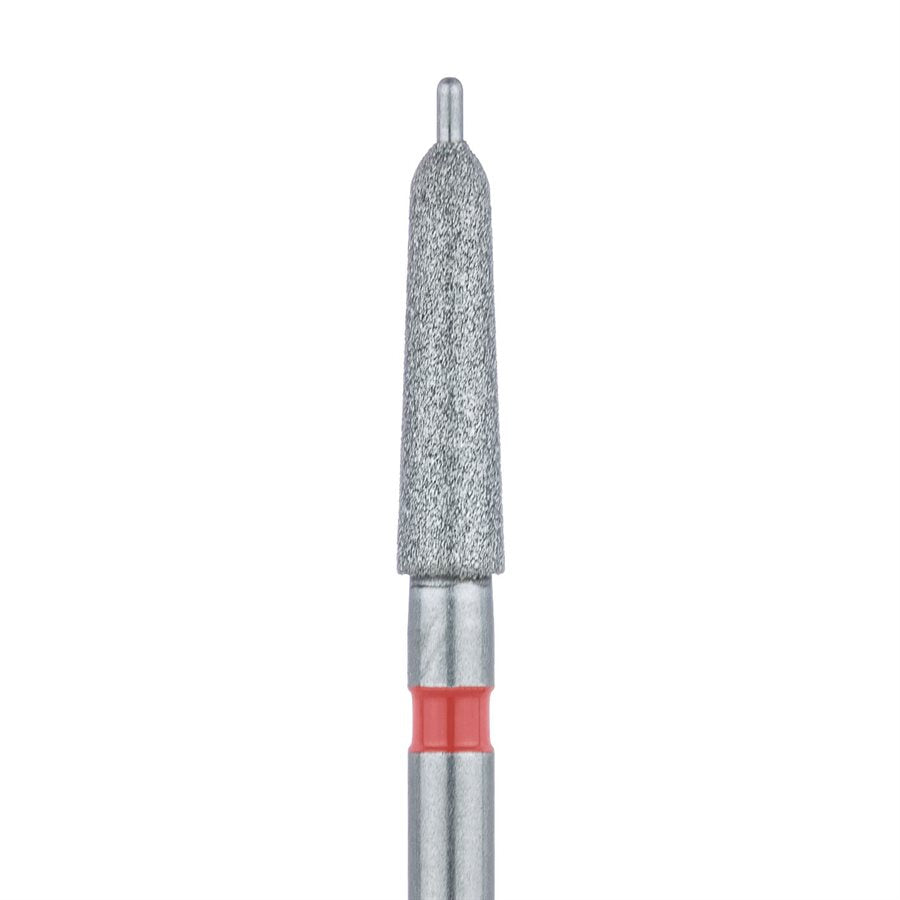 Diamond Bur, Tapered Round End, Guide Pin, 2mm Ø, Fine, FG - 508F-020-