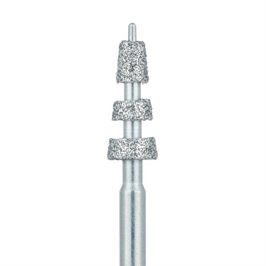 Modified Depth Diamond Bur, With Guide Pin, 0.5mm / 0.7mm / 0.9mm, Med