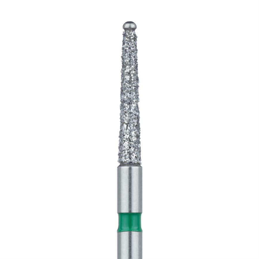 Round Tapered Diamond Bur, Safe End, 1.4mm Ø, Coarse, FGL - 802KG-014 ...
