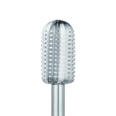 Steel Bur, Rust Free, 6.0mm Ø, Cross Cut, Rounded Cylinder Soft Reline ...