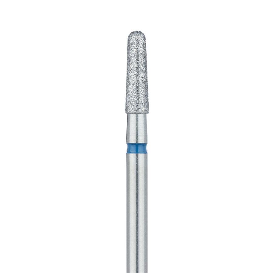Round End Taper Chamfer Diamond Bur, 2.5mm Ø, Medium, HP - 850-025-HP