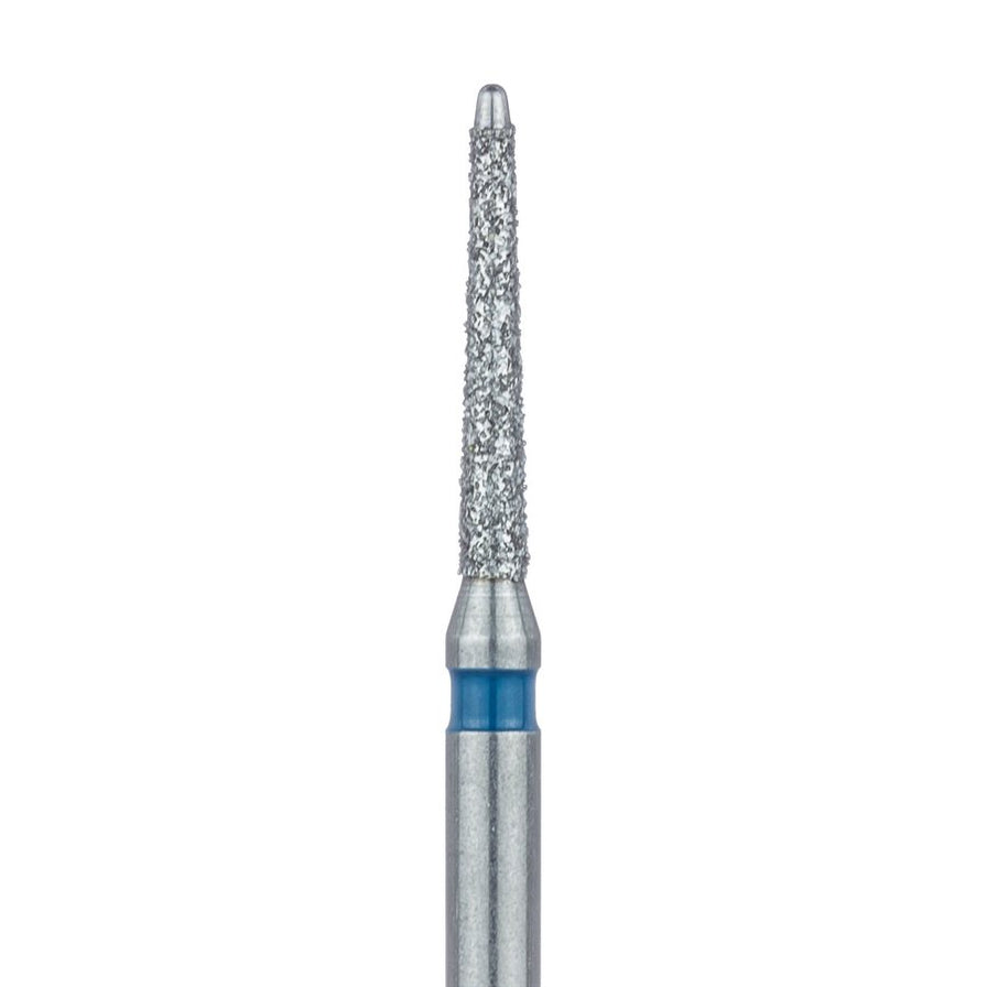 Long Safe End Diamond Bur, Taper, 1.2mm Ø, Medium, FG - 851L-012-FG | Avtec Dental