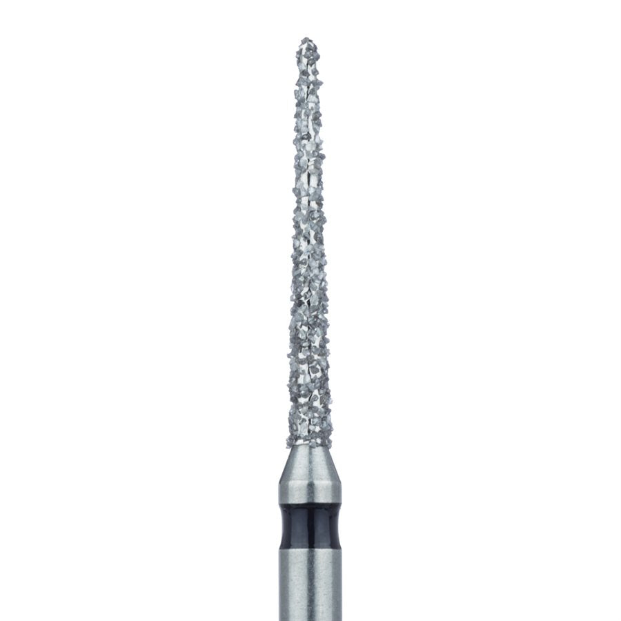 Long Round End Taper Chamfer Diamond Bur, 1.2mm Ø, Super Coarse, FG