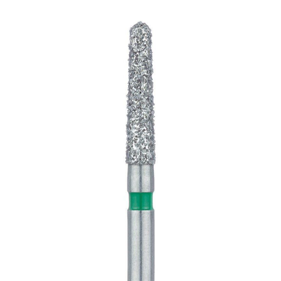 Round End Taper Chamfer Diamond Bur, 1.8mm Ø, Coarse, FG - 856G-018-FG | Avtec Dental