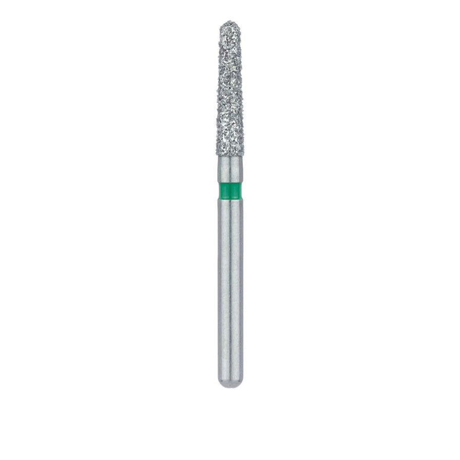 Round End Taper Chamfer Diamond Bur, 1.8mm Ø, Coarse, FG - 856G-018-FG | Avtec Dental