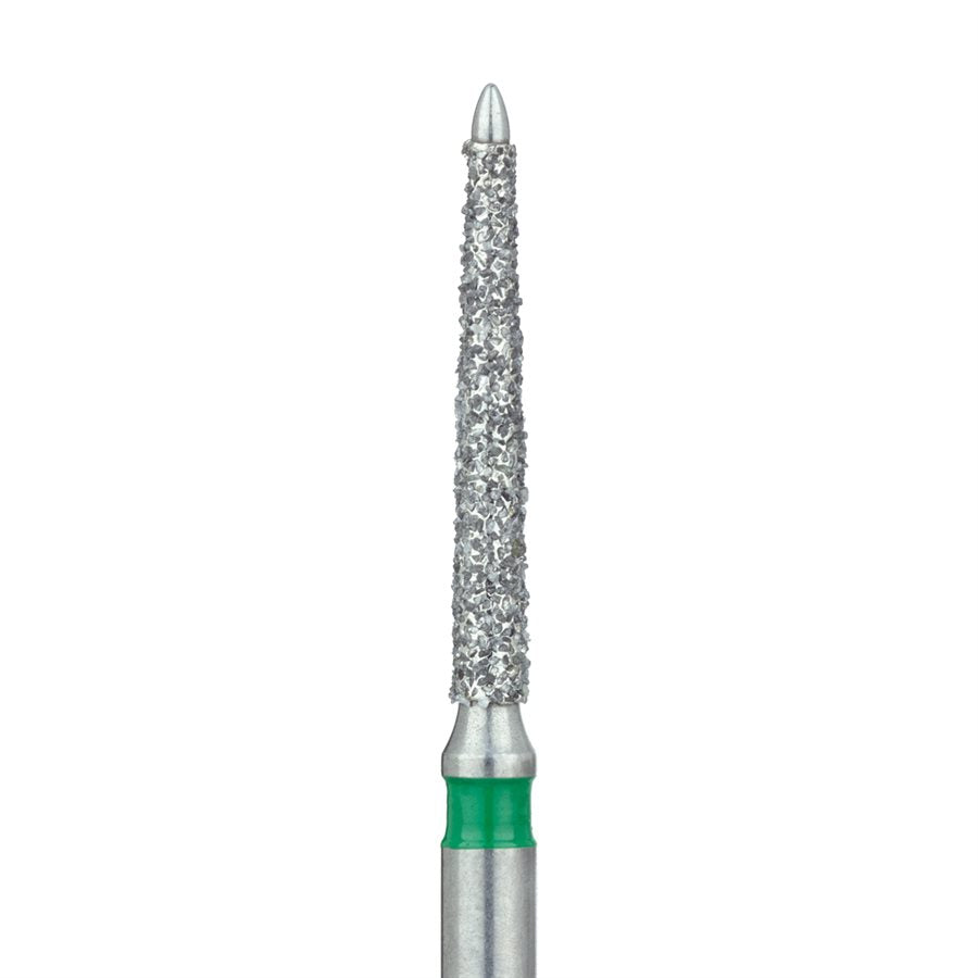 Feather Edge Diamond Bur, Safe End, 1.2mm Ø, Coarse, FG - 863KG-012-FG | Avtec Dental