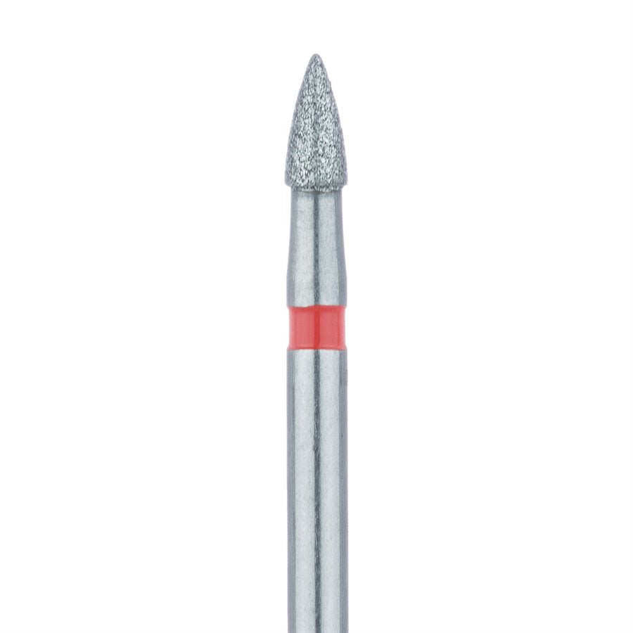 Short Flame Diamond Bur, 1.6mm Ø, Fine, FG - 895F-016-FG