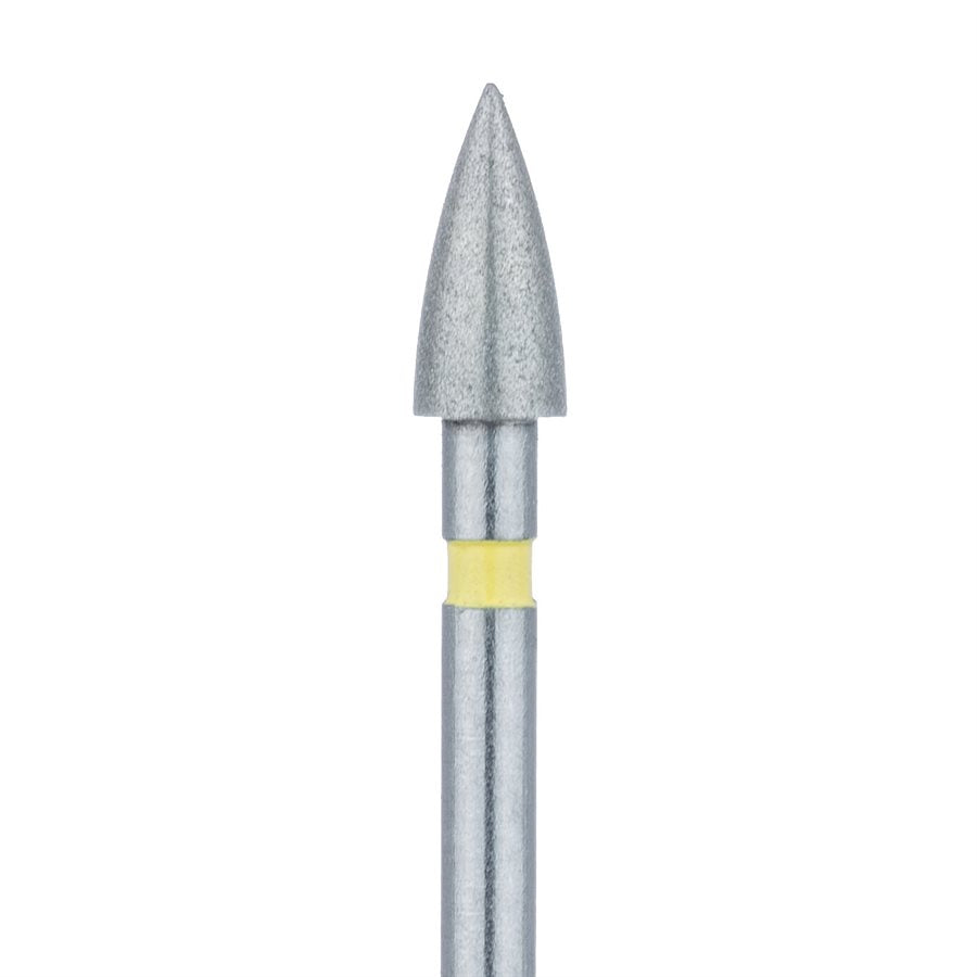 Short Flame Diamond Bur, 2.5mm Ø, Extra Fine, FG - 896C-025-FG