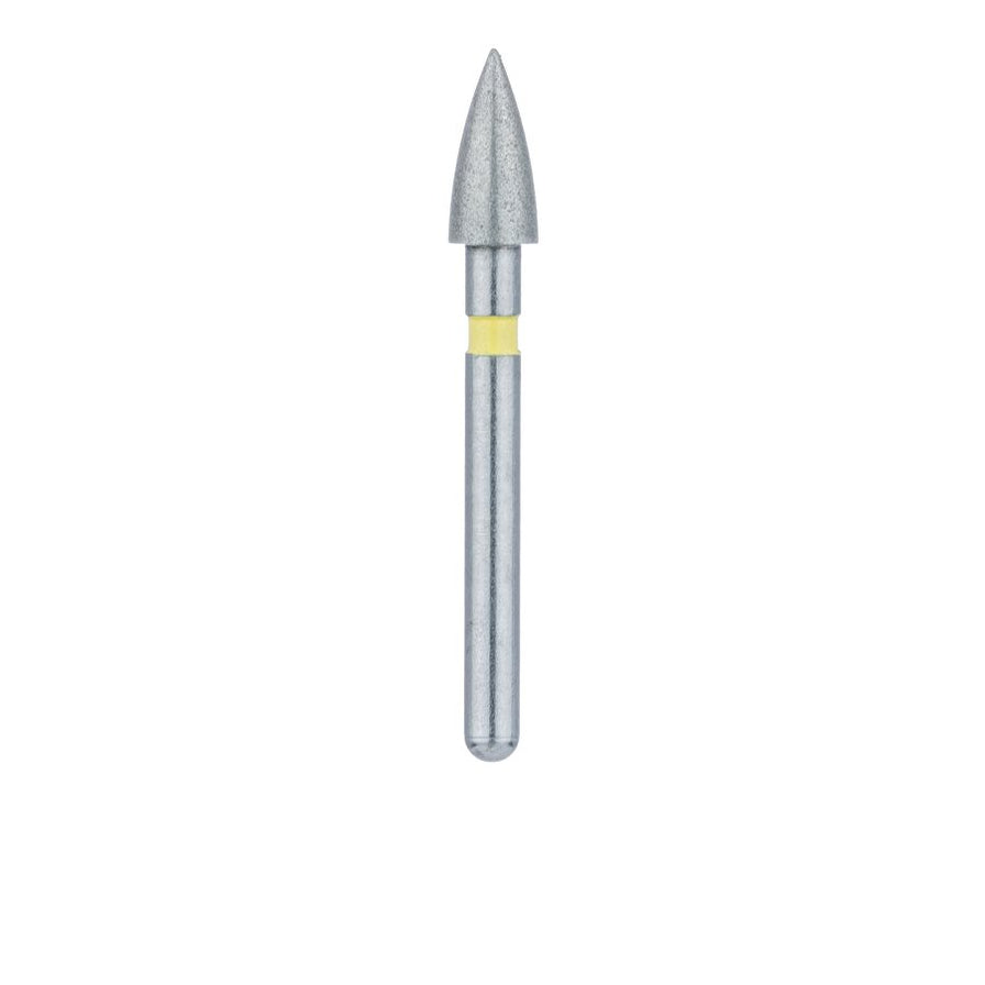 Short Flame Diamond Bur, 2.5mm Ø, Extra Fine, FG - 896C-025-FG | Avtec ...