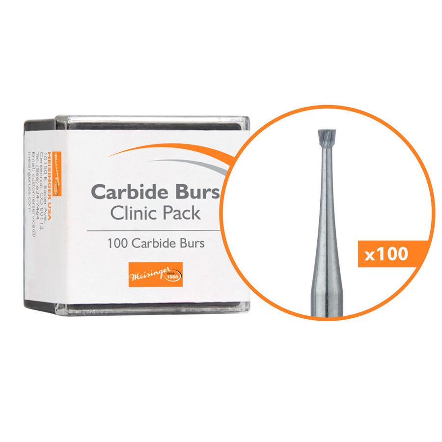 Operative Carbide Bur, Clinic Pack, 100pcs, Inverted Cone, US#34, FG ...