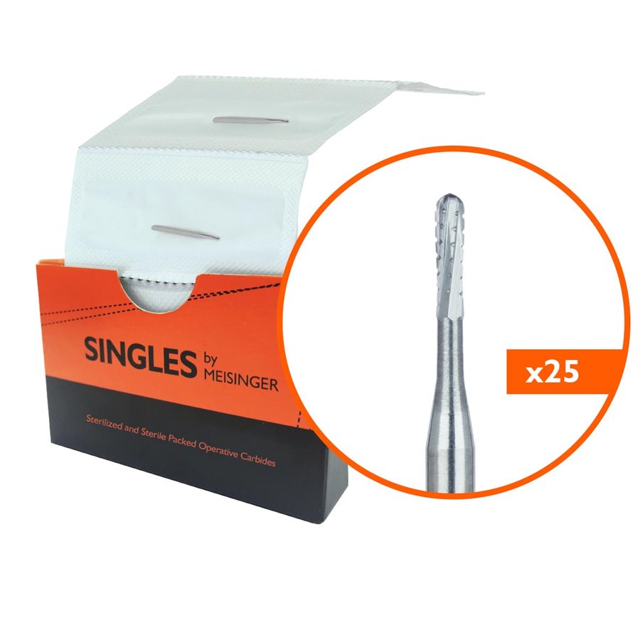 Carbides, Singles, Sterile Packed, US#1556, FG, 25 Pack - FG1556