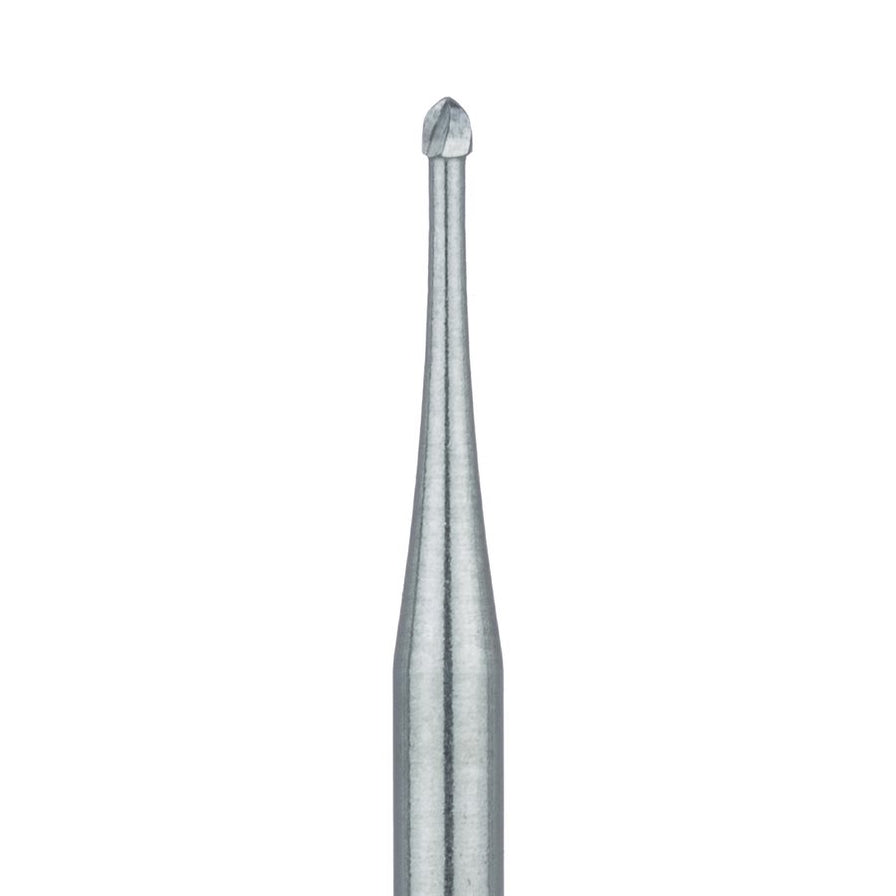 Operative Carbide Bur, Round, US#1, 0.8mm Ø, FG - HM1-008-FG | Avtec Dental