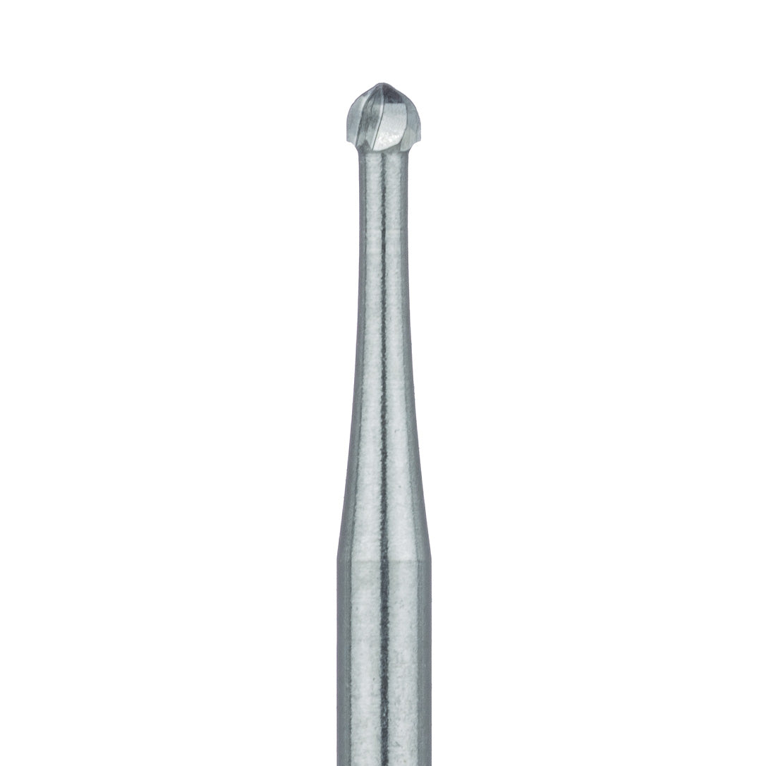 Operative Carbide Bur, Round, US#3, 1.2mm Ø, FG - HM1-012-FG | Avtec Dental