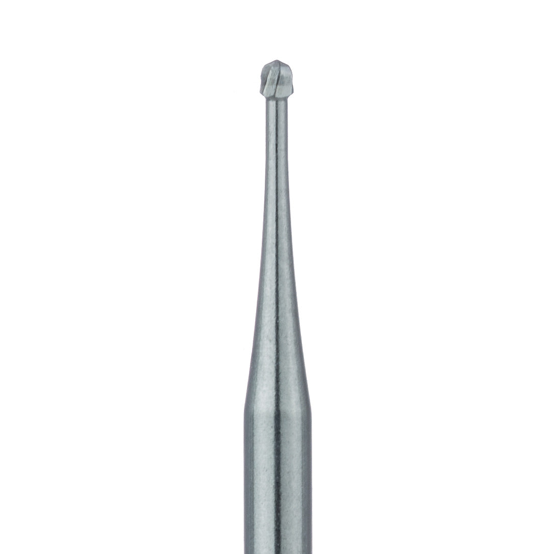 Operative Carbide Bur, Round, US#1, 0.8mm Ø, SU - HM1-008-SU | Avtec Dental
