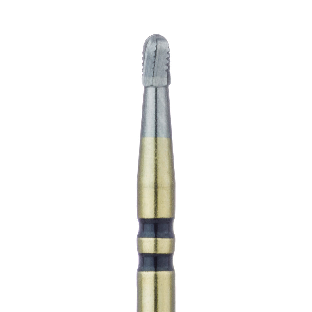 Crown Cutting Carbide Bur, Round End Taper Cross Cut, 1.2mm Ø, FG ...