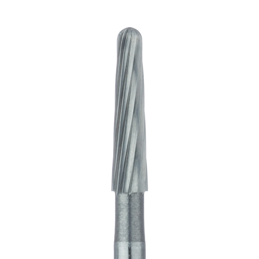 Trimming & Finishing Carbide Bur, Fine, Round End Taper, US#7686, 1.8m