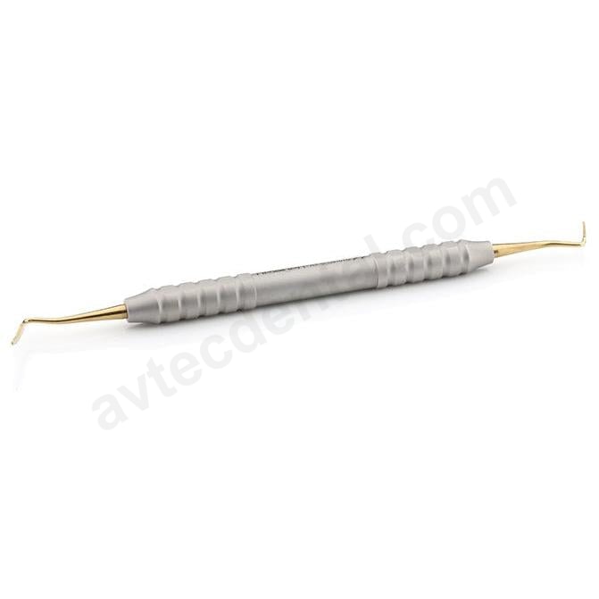 9/10 Schluger Periodontal Bone File FS9/10s, Gold Titanium, Tru-Grip®