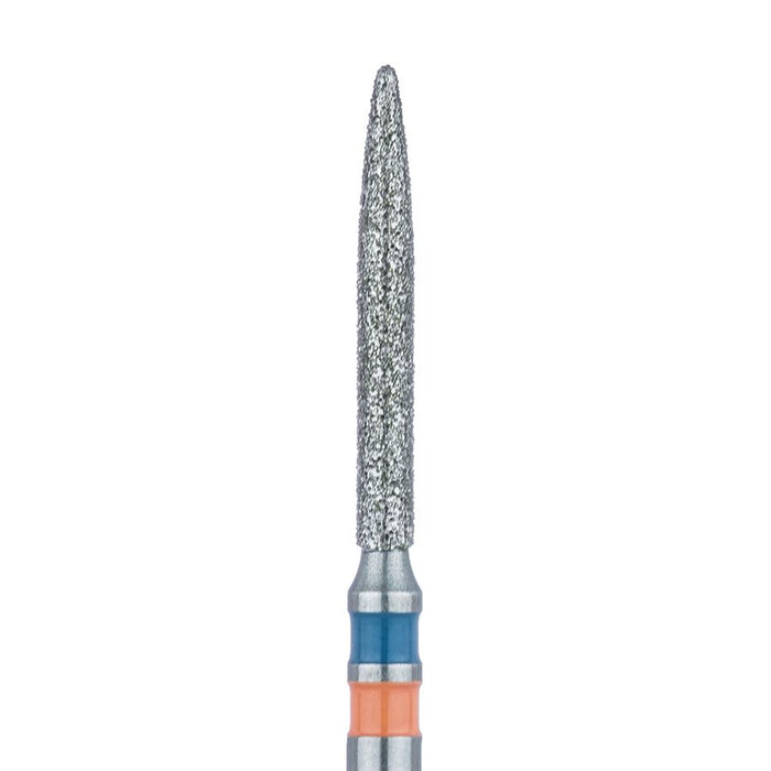 Zirconia Diamond Bur, Long Flame, Medium, 1.2mm Ø, FG - Z863-012-FG | Avtec Dental
