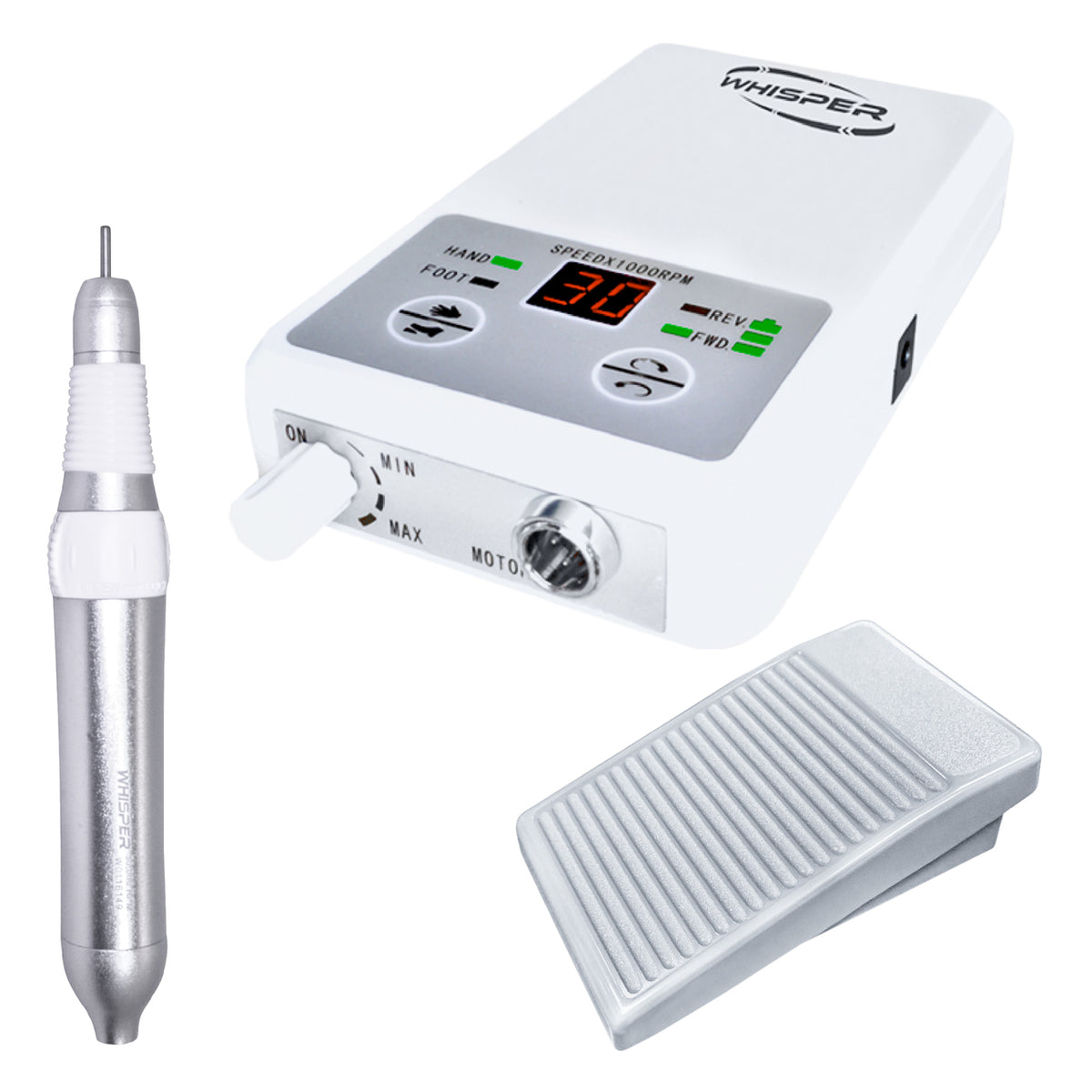 Whisper Slim Portable Set with On/Off Pedal | Avtec Dental