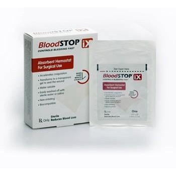 BloodSTOP® iX Absorbent Hemostat for Surgical Use, Box of 24 | Avtec Dental