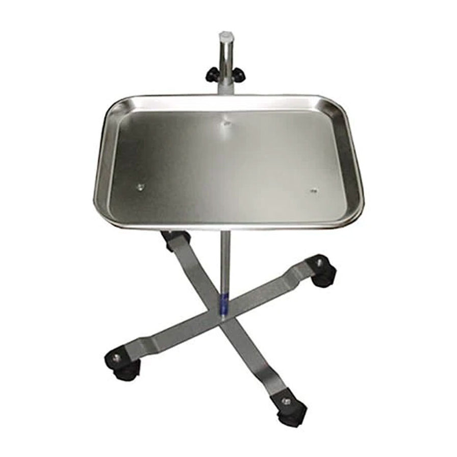 Metal Instruments Tray with Wheeled Floor Stand | Avtec Dental