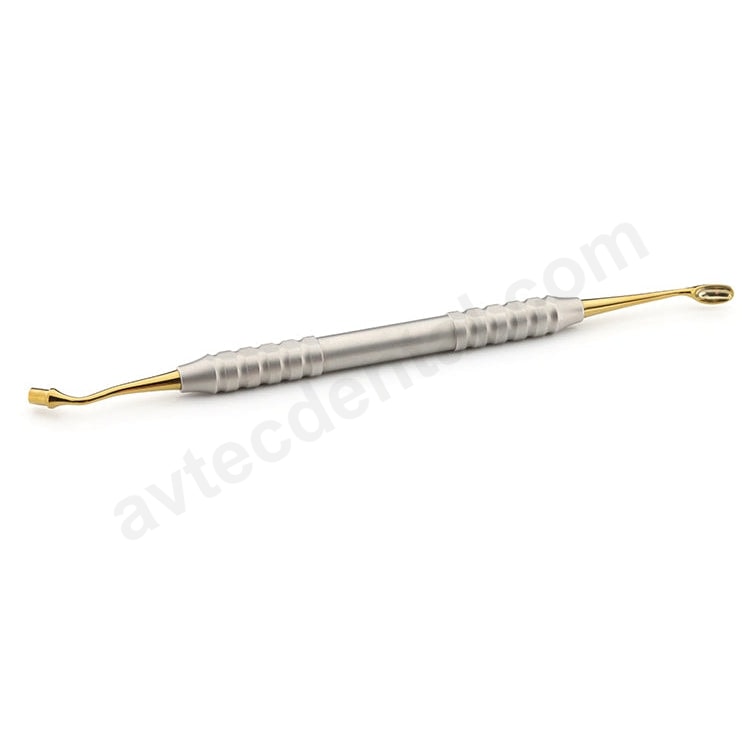 Graft Packer/ Scoop #4, Gold Titanium | Avtec Dental