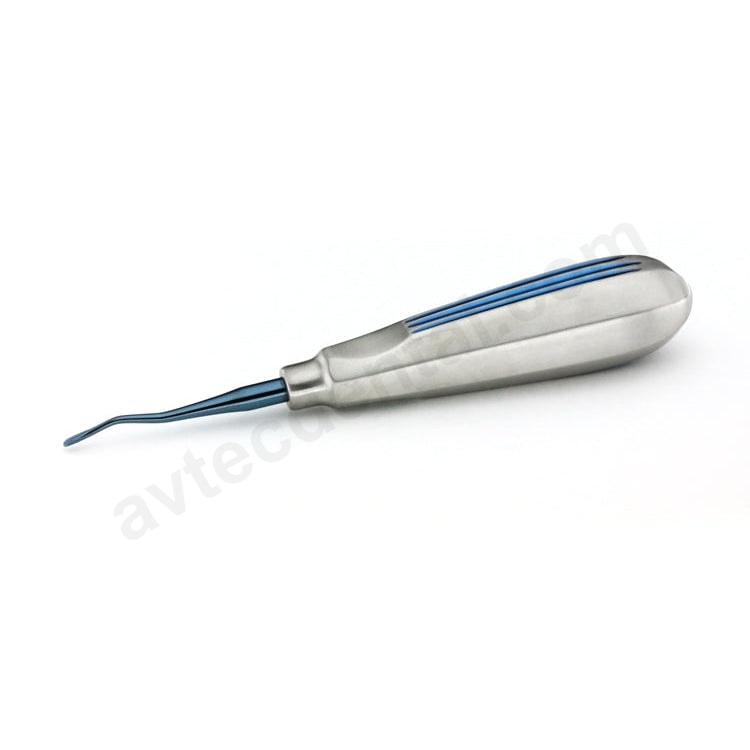 77R Root Elevator, Distal Small Tip, Titanium | Avtec Dental